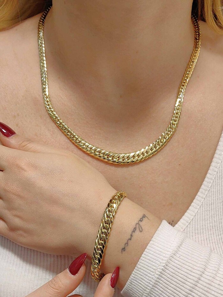 14 AYAR GURMET MODEL TARZ ALTIN SET TAKIMI SET00260-261 | NASİP KUYUMCU