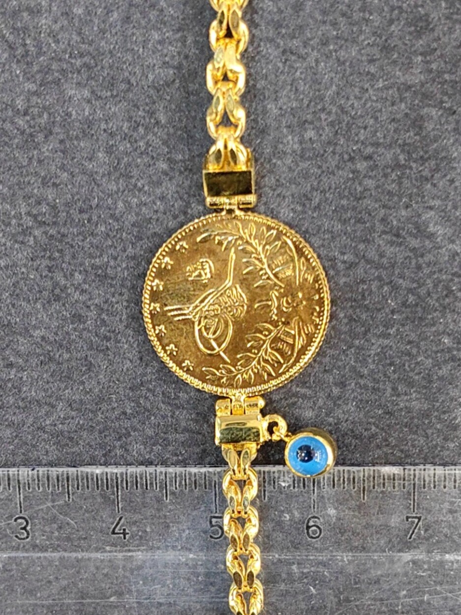 22&14 AYAR YARIM REŞATLI GÜVERSE MODEL BİLEKLİK KNY02074 | NASİP KUYUMCU